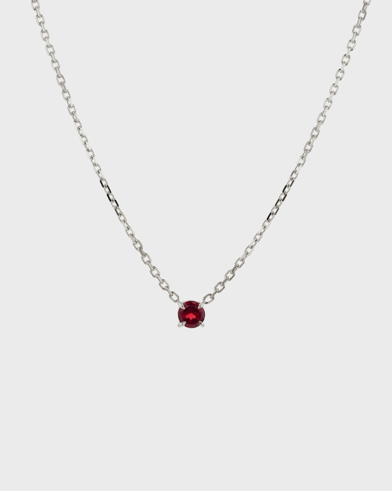 The Ruby Birthstone Necklace – SARAH & SEBASTIAN
