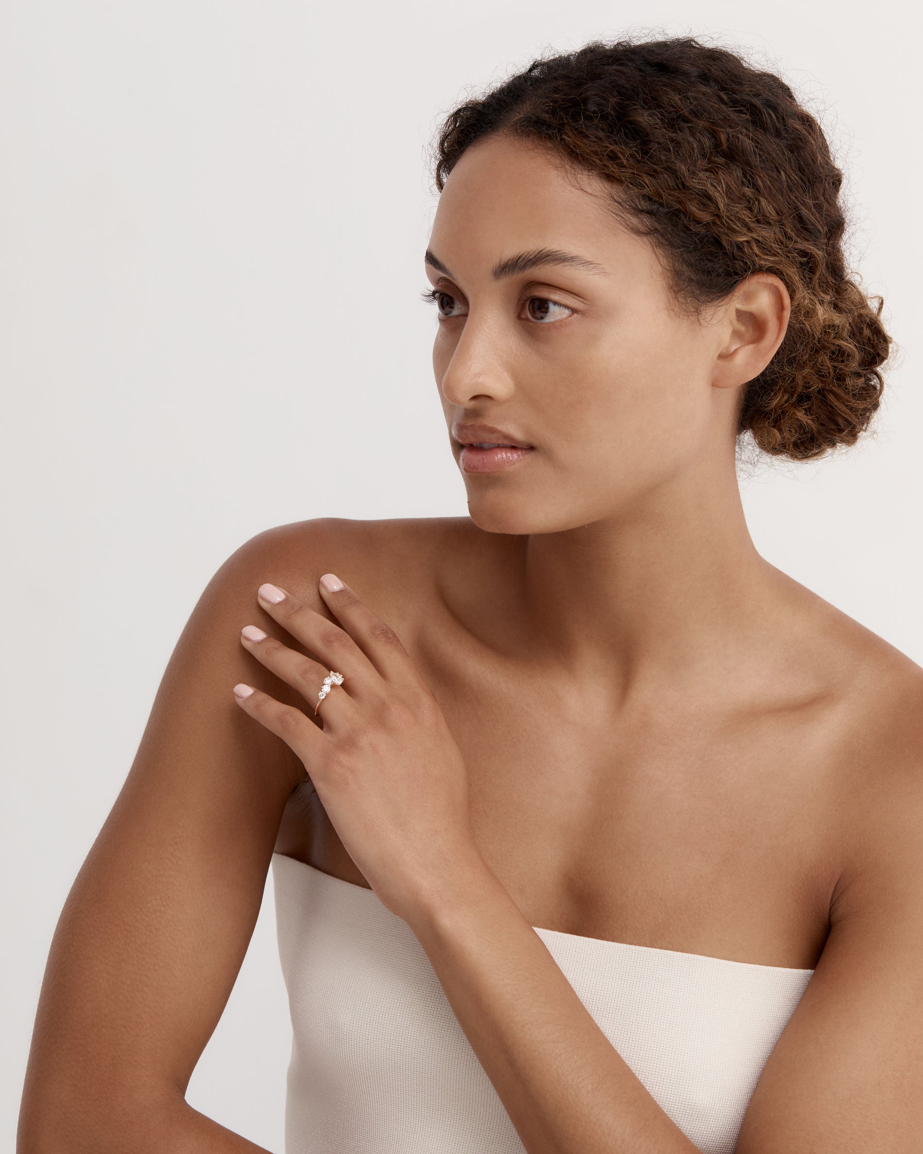 Multi Diamond Engagement Ring | Yellow Gold | SARAH & SEBASTIAN