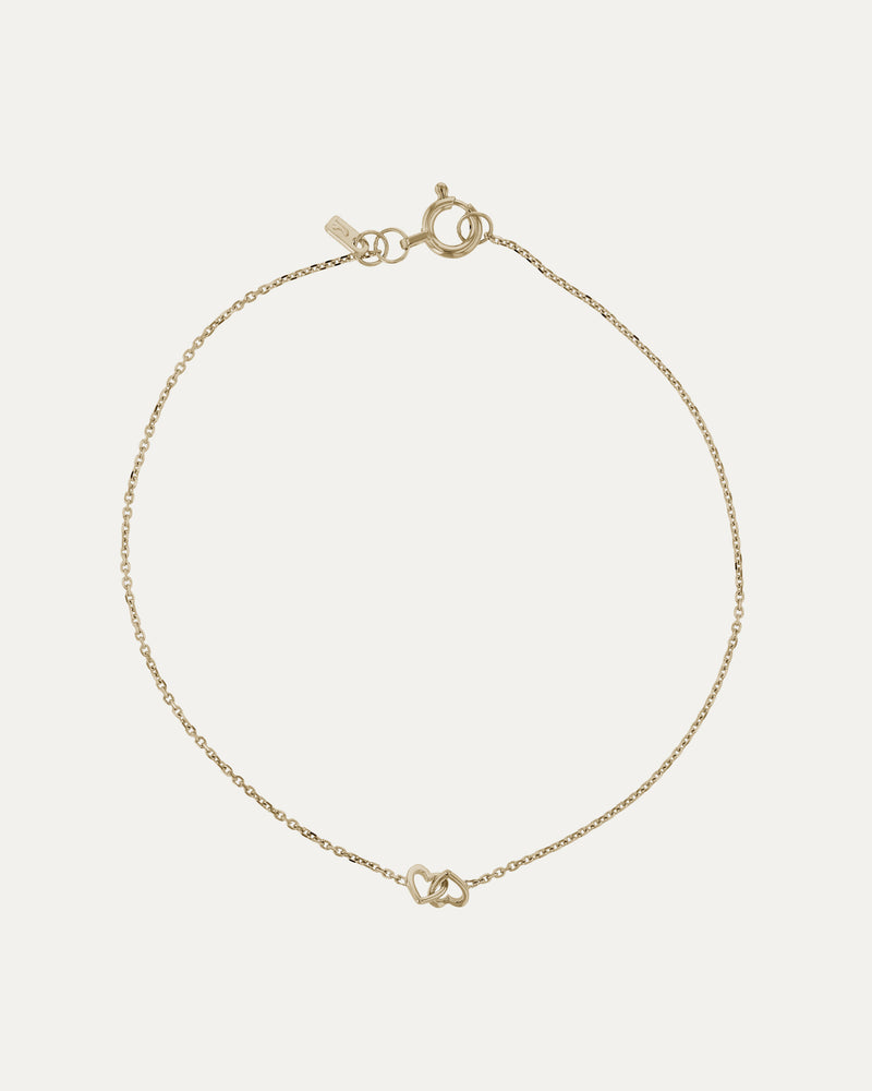 Interlocking Heart Bracelet | Yellow Gold | Sarah & Sebastian – SARAH ...