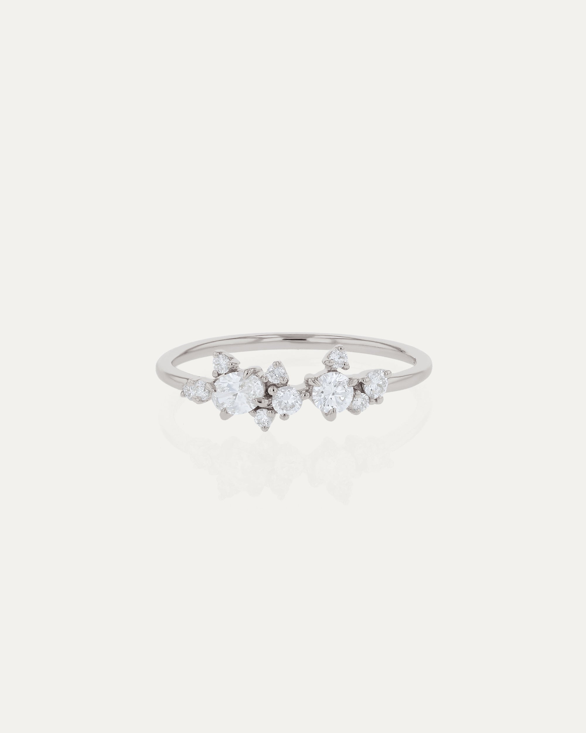 Aether Cluster Ring | White Gold | Sarah & Sebastian – SARAH & SEBASTIAN