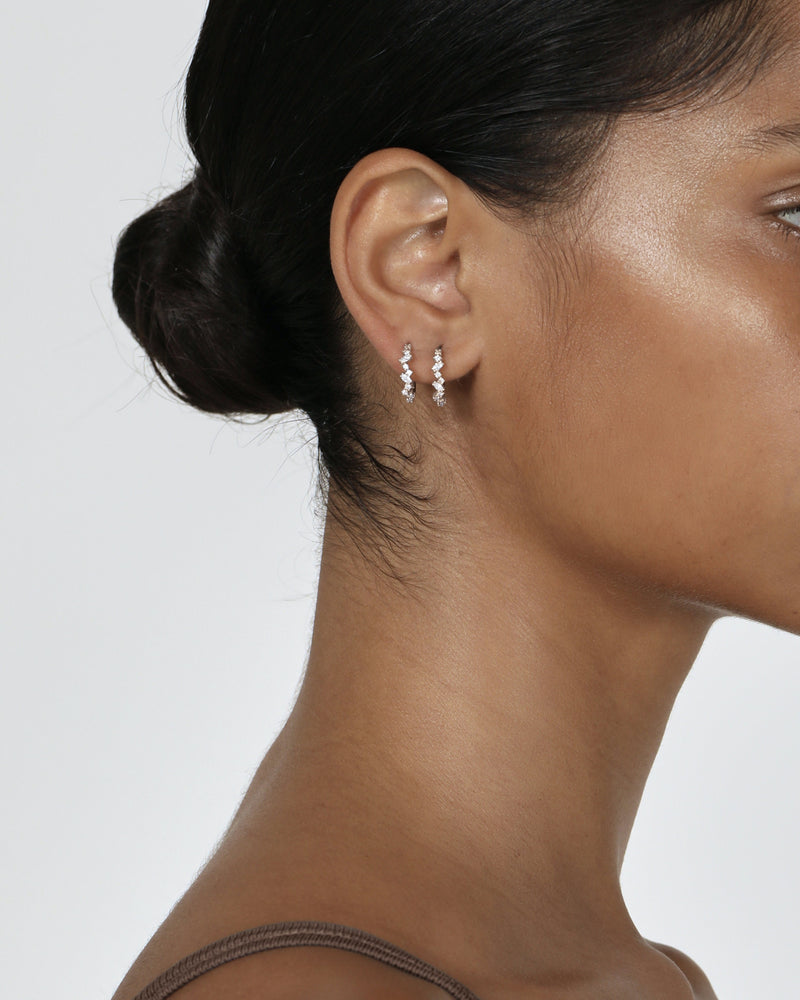 Gossamer Diamond Hoop – SARAH & SEBASTIAN