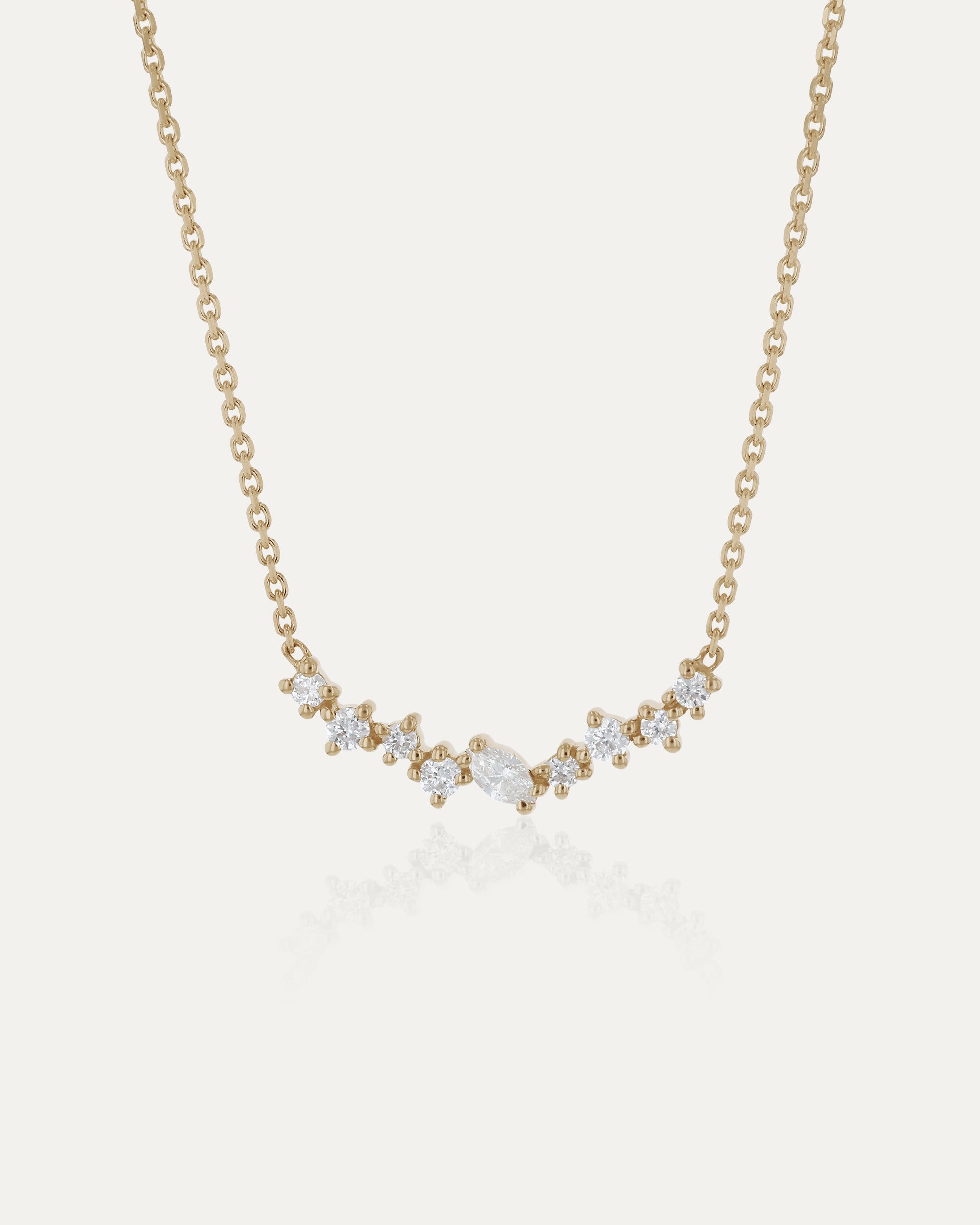 Gossamer Necklace | 18 Karat Gold Natural Diamond | SARAH & SEBASTIAN