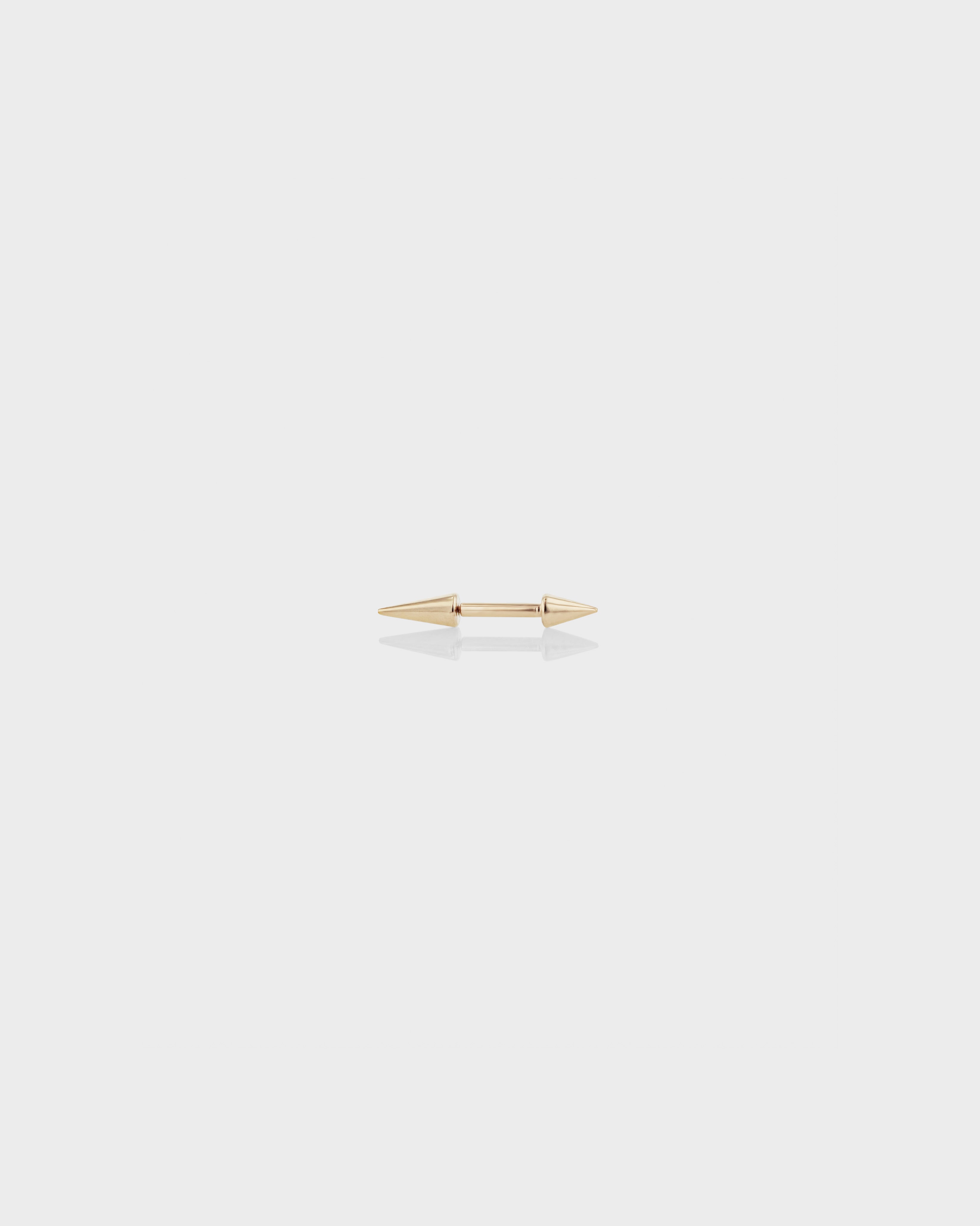 Curved Sphere Barbell Yellow Gold – SARAH & SEBASTIAN
