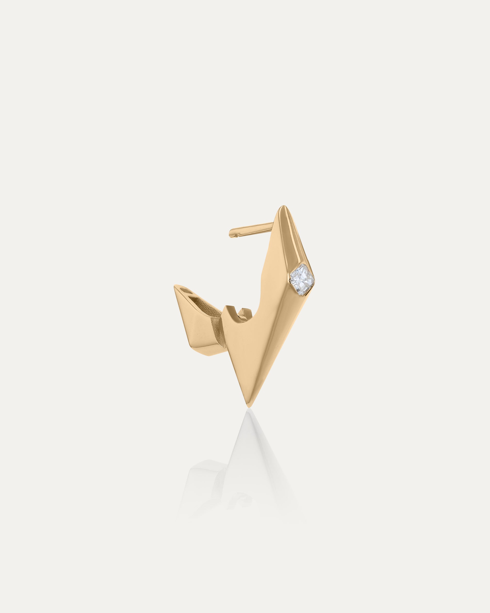 Zenith Point Hoops | Solid 18k Yellow Gold | Sarah & Sebastian – SARAH ...
