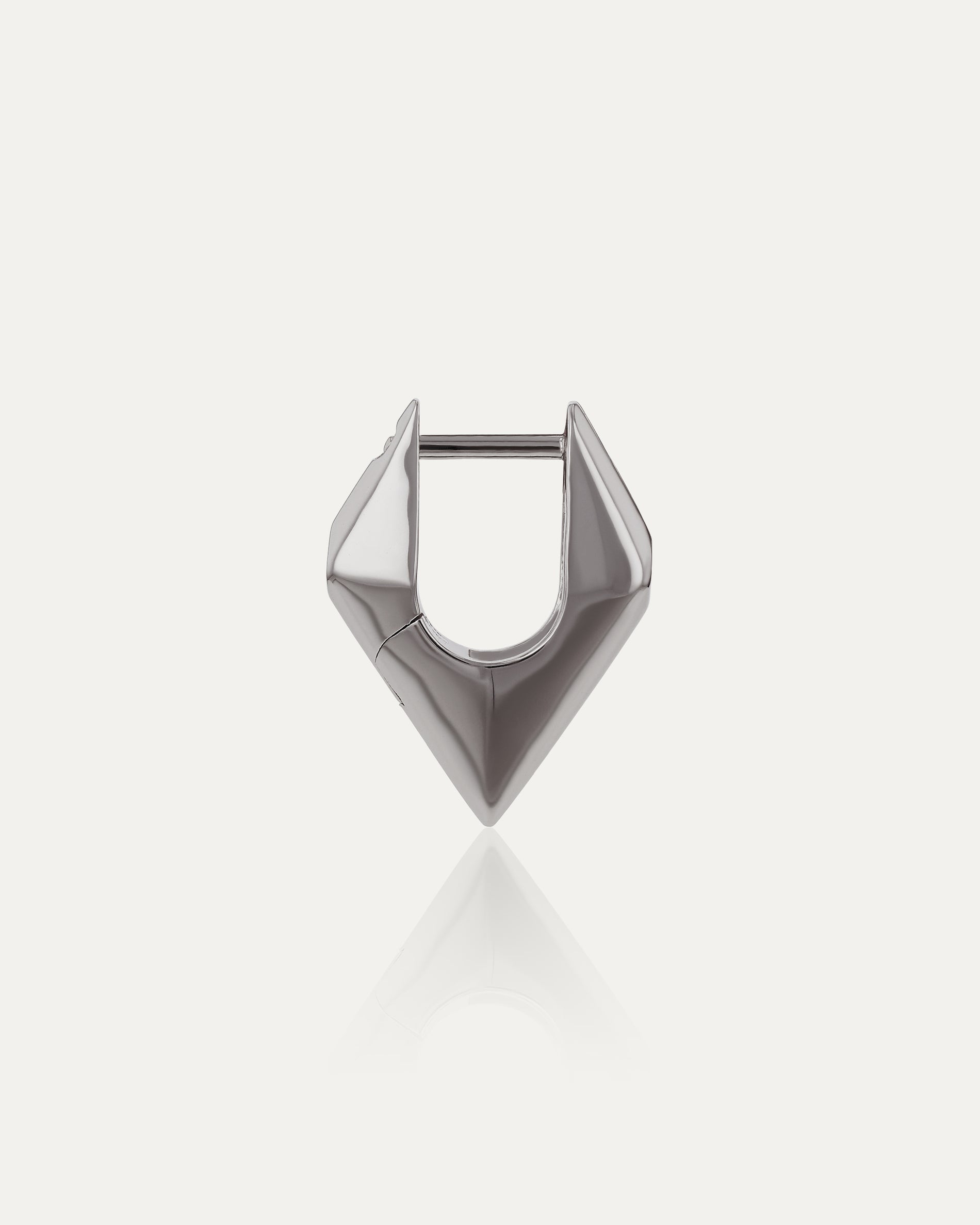 Zenith Point Hoops | Solid 18k White Gold | Sarah & Sebastian – SARAH ...