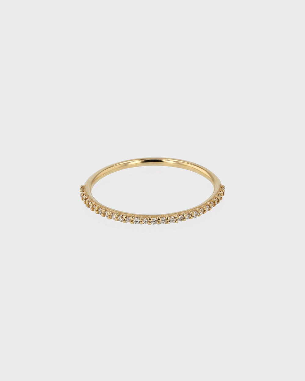 Fine Diamond Demi Ring Yellow Gold | Sarah & Sebastian – SARAH & SEBASTIAN