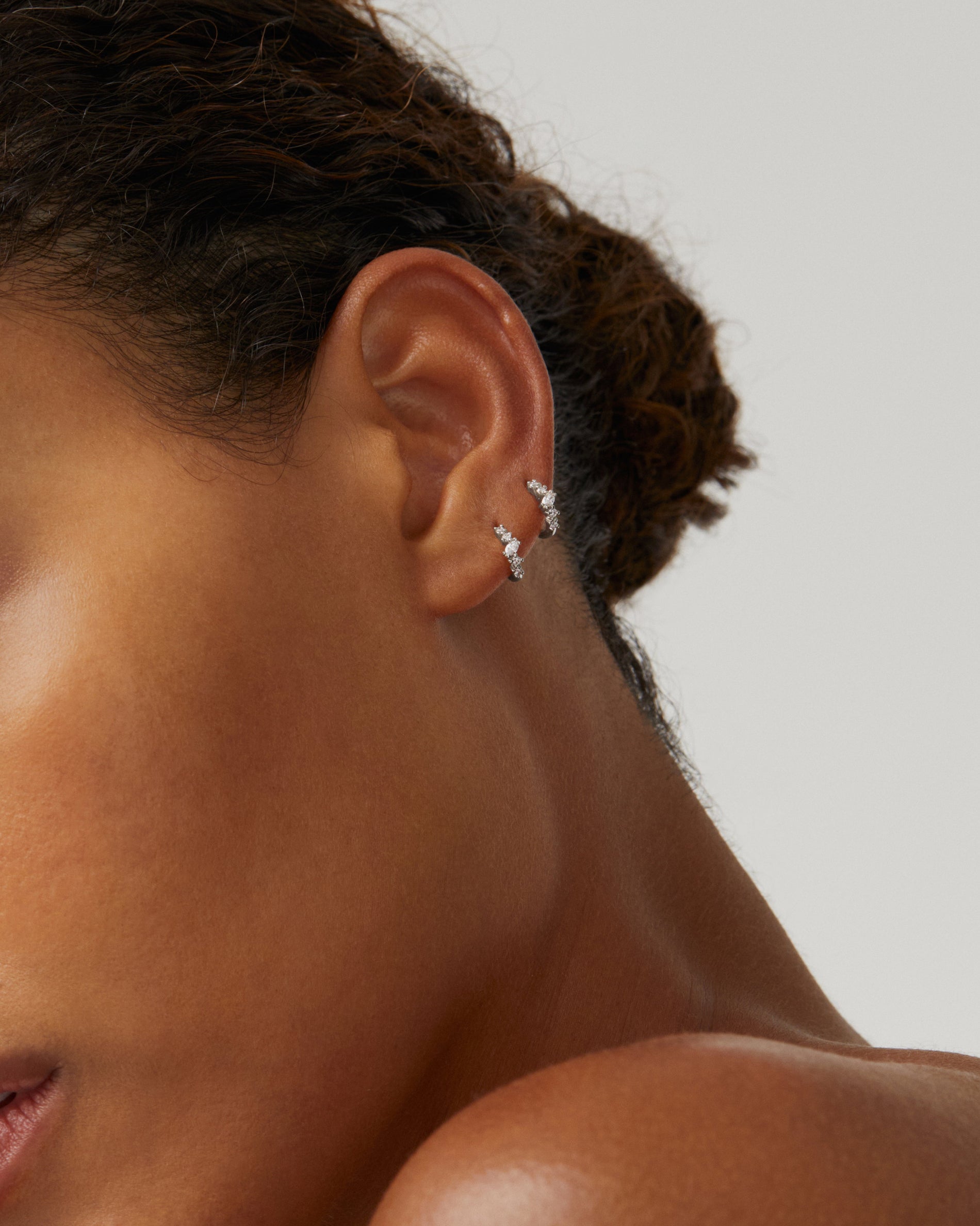 Fine Gossamer Diamond Hoop – SARAH & SEBASTIAN