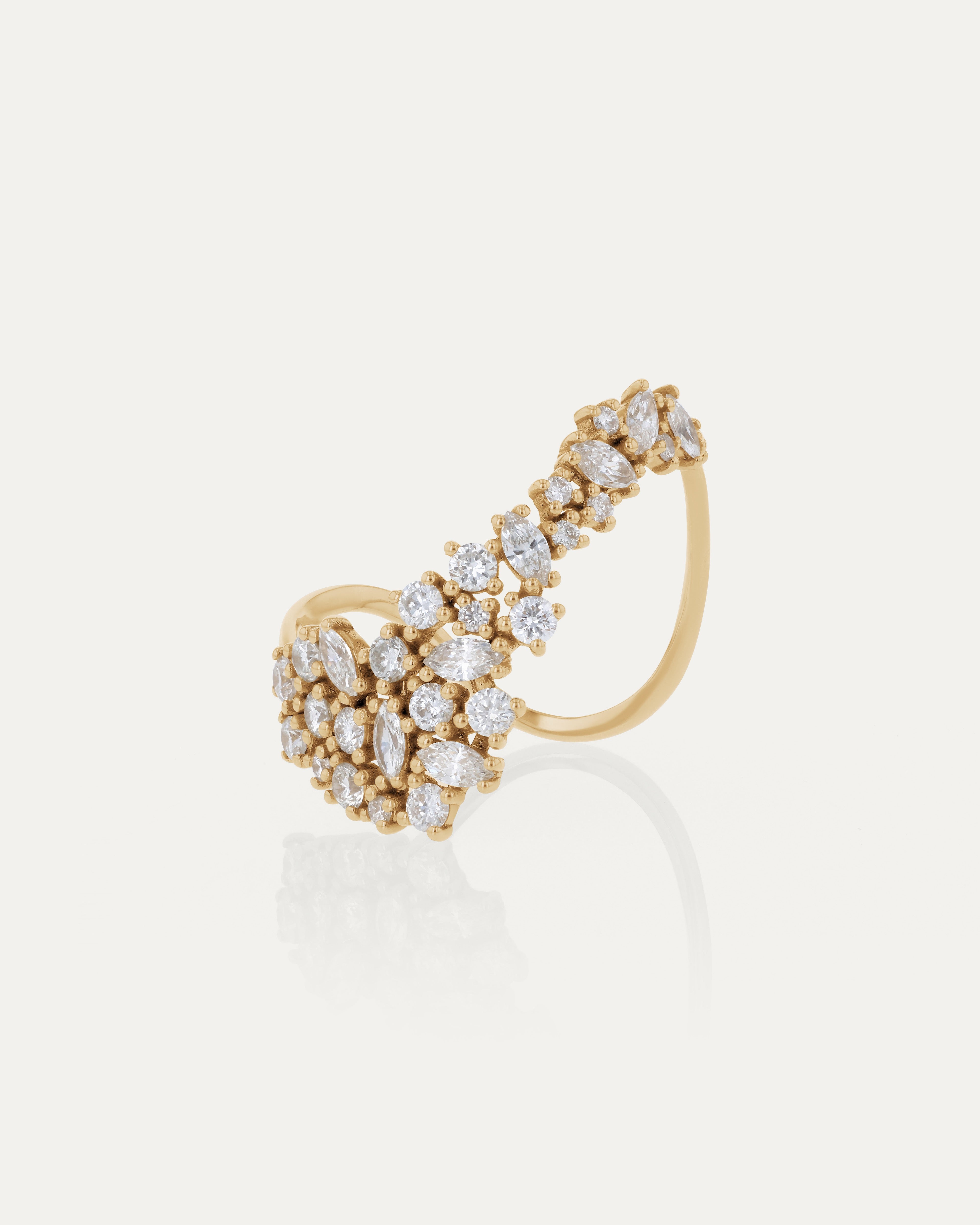 Gossamer Diamond Ring | Yellow Gold | Sarah & Sebastian – SARAH & SEBASTIAN