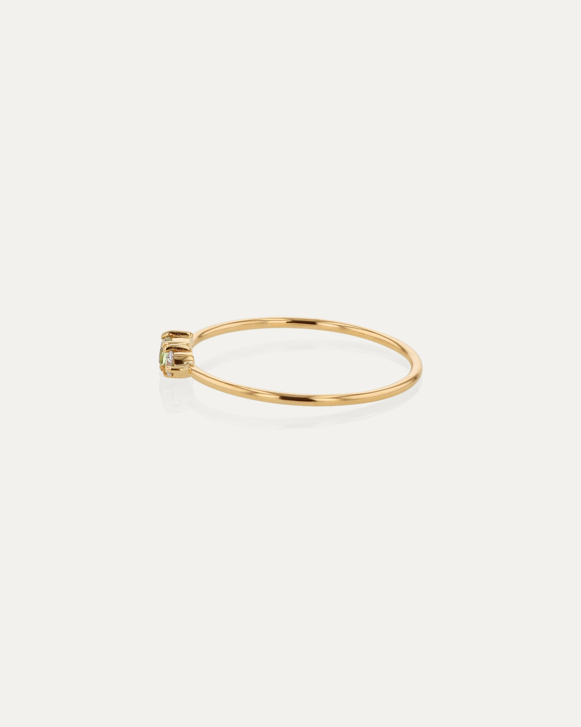 Micro Sand Diamond Peridot Ring – SARAH & SEBASTIAN
