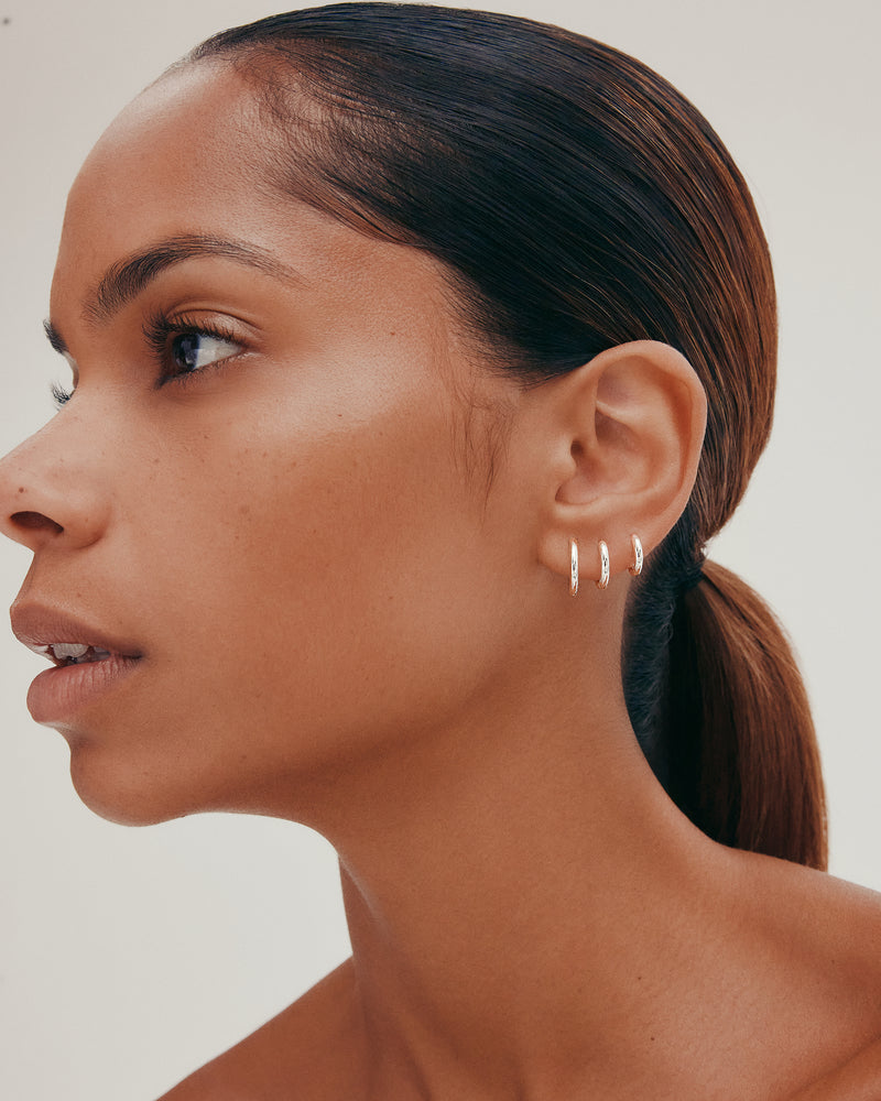 Bold Hoop | White Gold | Sarah & Sebastian – SARAH & SEBASTIAN