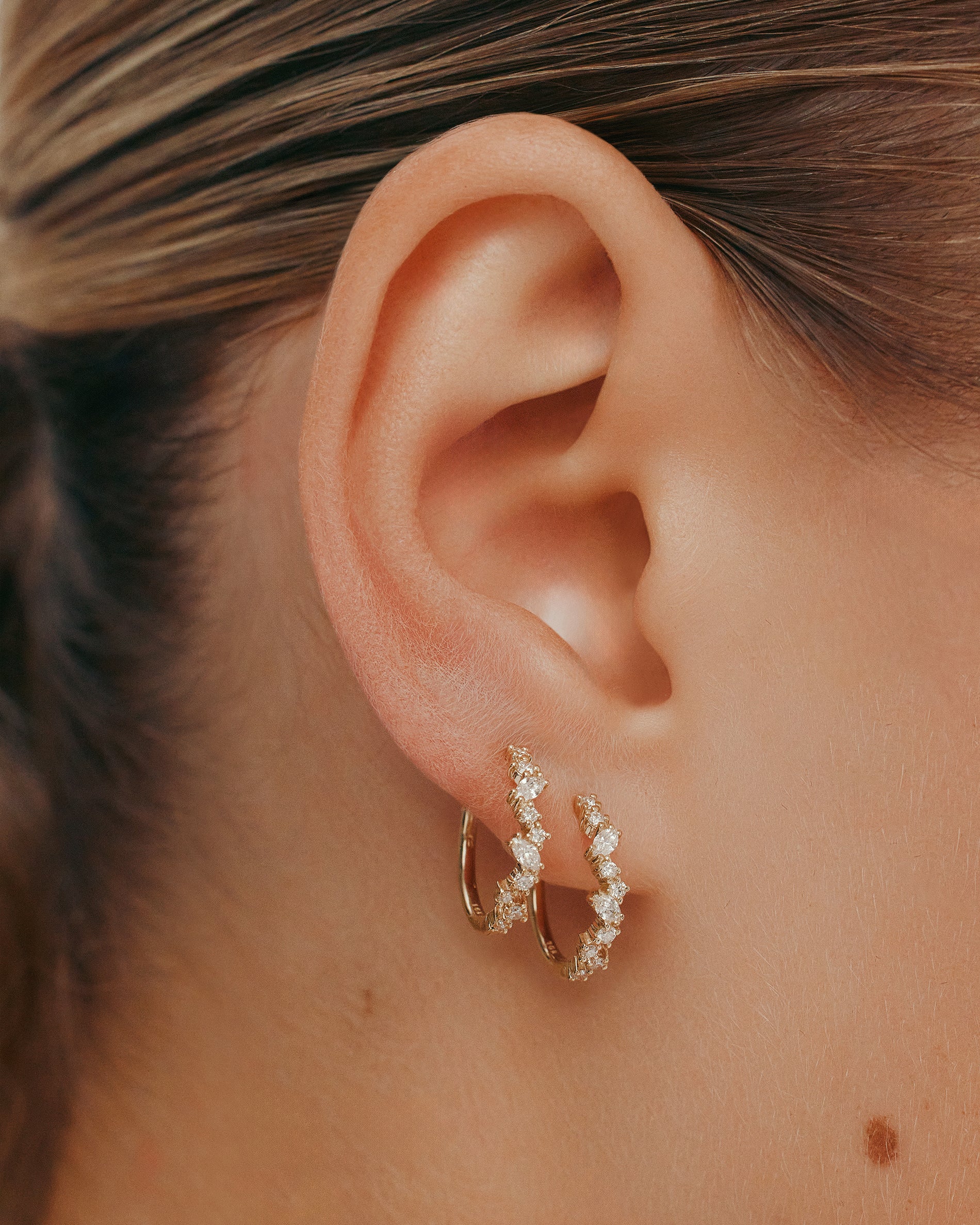 Gossamer Hoop | Yellow Gold | Sarah & Sebastian – SARAH & SEBASTIAN