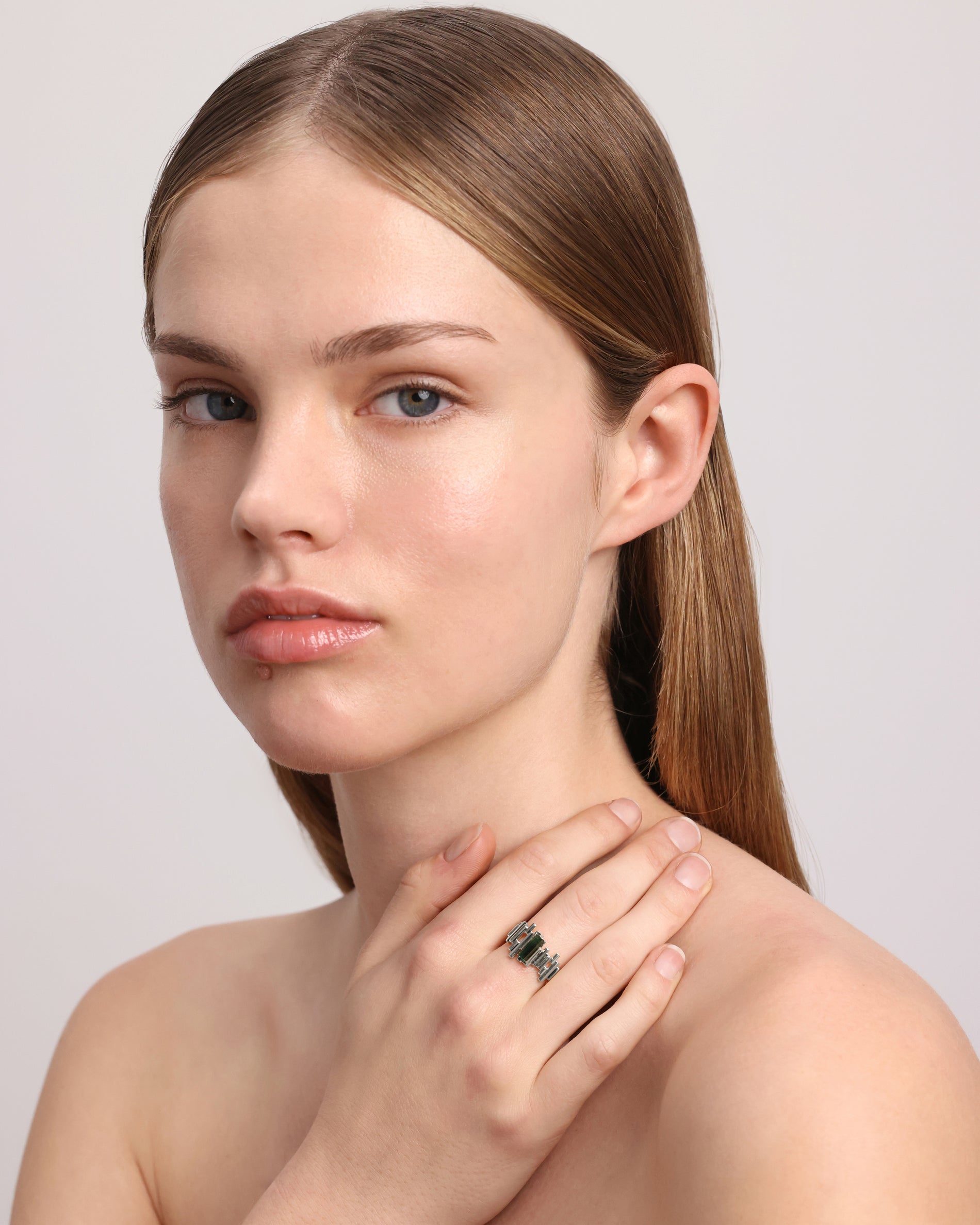 Tourmaline Pillar Ring | Silver | Sarah & Sebastian – SARAH & SEBASTIAN