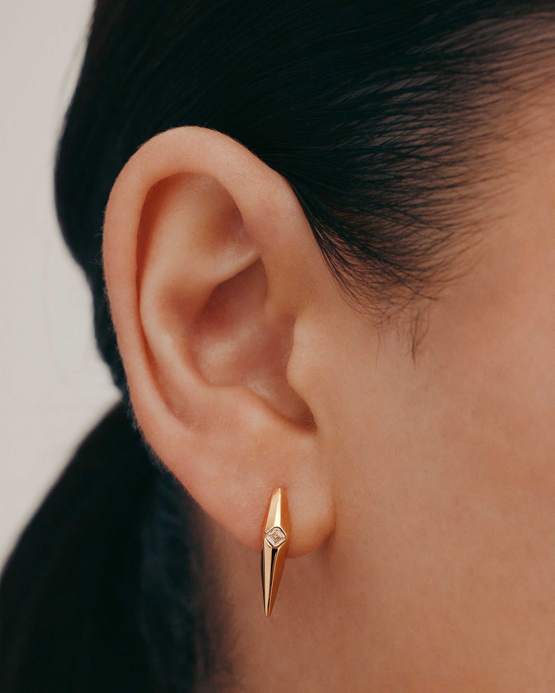 Zenith Point Hoops | Solid 18k Yellow Gold | Sarah & Sebastian – SARAH ...