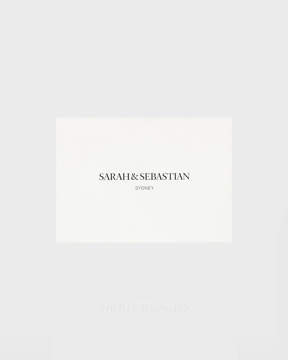 SARAH & SEBASTIAN Physical Gift Card
