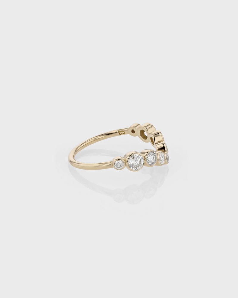 Bezel Diamond Drop Ring – SARAH & SEBASTIAN