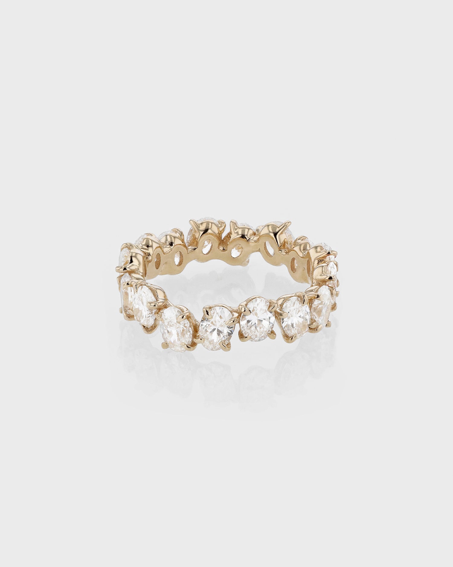 Endless Oval Diamond Ring Yellow Gold | Sarah & Sebastian – SARAH ...