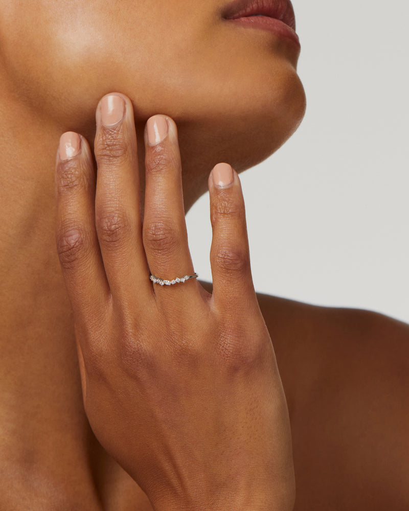 Fine Gossamer Diamond Ring Platinum | Sarah & Sebastian – SARAH & SEBASTIAN